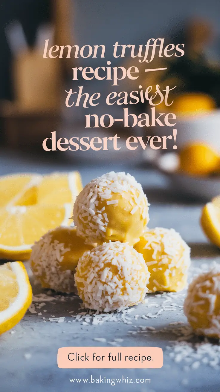 Easy Lemon Truffles Recipe : It will melt in your mouth