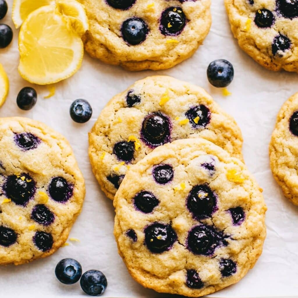 24 Soft & Chewy Lemon Blueberry Cookies You’ll Love