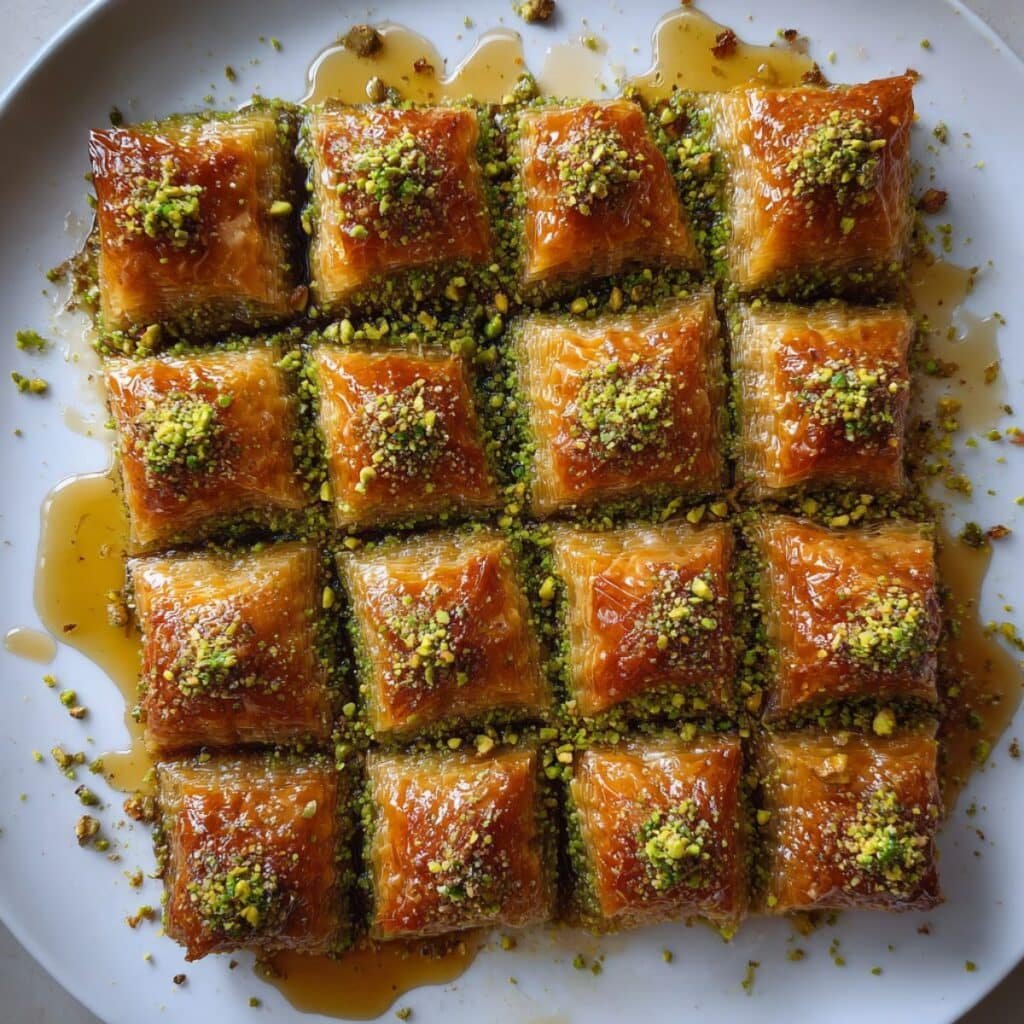Simple Pistachio Baklava Recipe - bakingwhiz.com
