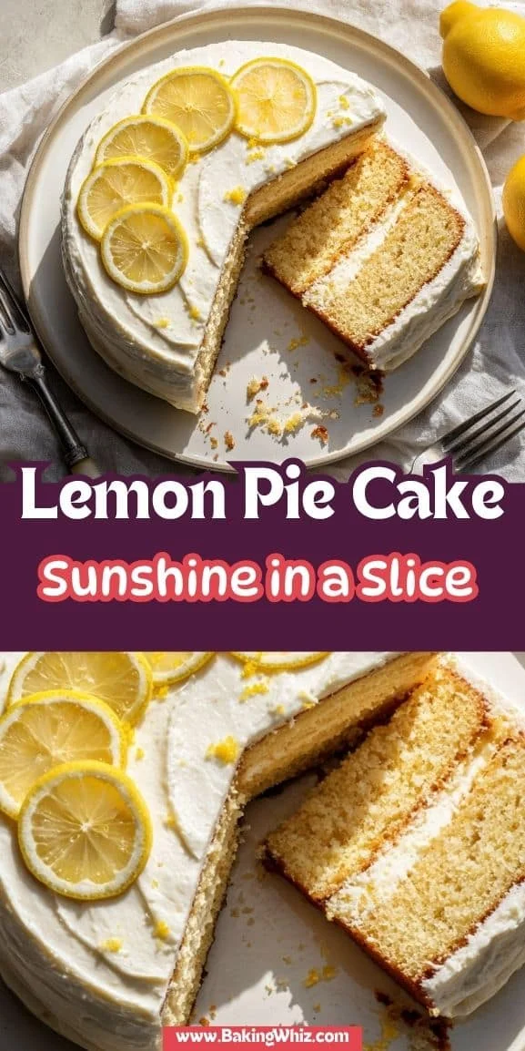 Bright & Blissful Lemon Pie Cake That Melts in Your Mouth